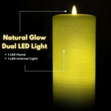 LumiPur Signature Natural Glow Flickering Flameless LED Wax Pillar ...