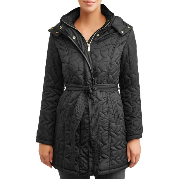 Big Chill Women's Belted Zig-Zag Quilt Jacket - Walmart.com