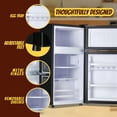 Tacool Mini Fridge, 2.4 Cu. Ft Compact Refrigerator, Dual Door ...