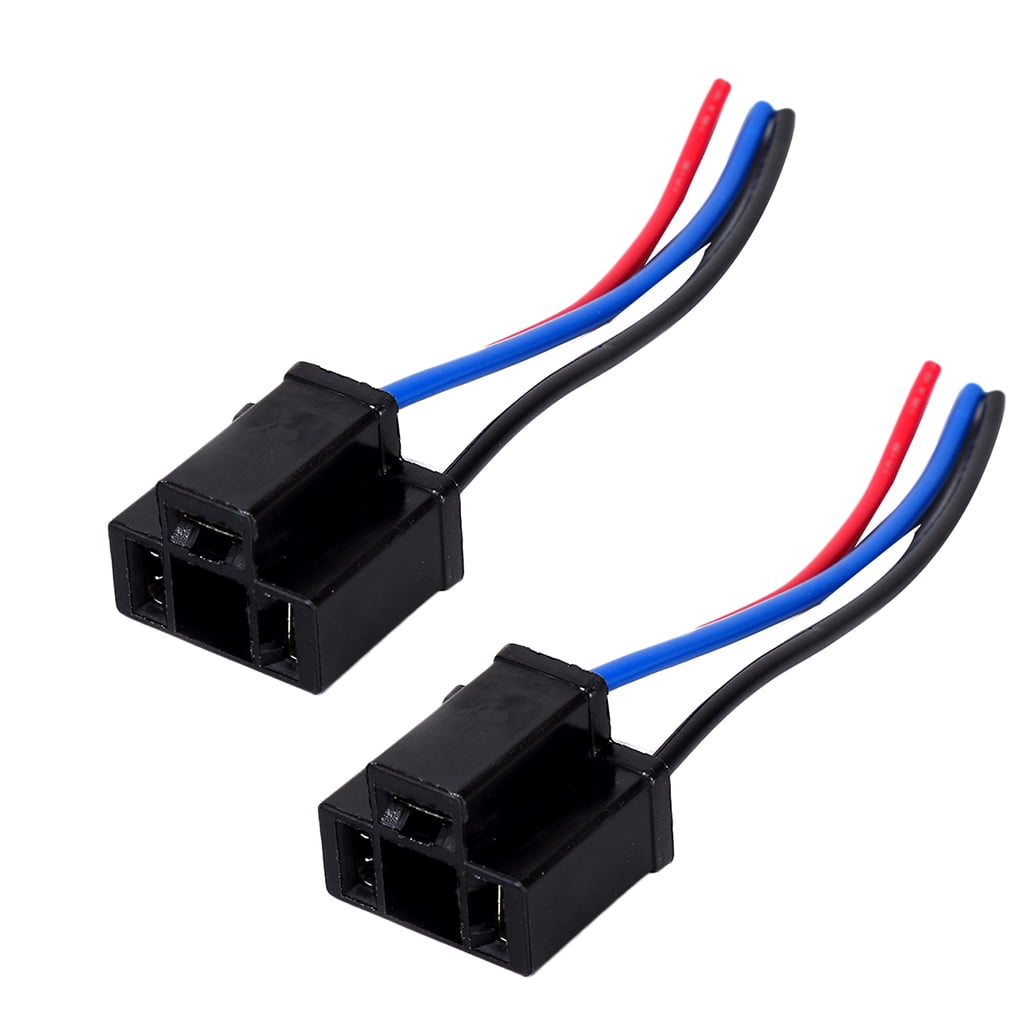 3 Pair Car H4 Headlight connector H4 Socket Female Connector Adapter ...