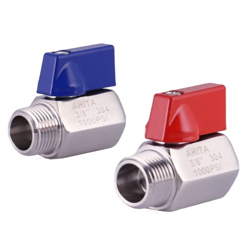 ARITA Mini Ball Valve, Stainless Steel 304 Reduced Port 1000PSI for ...