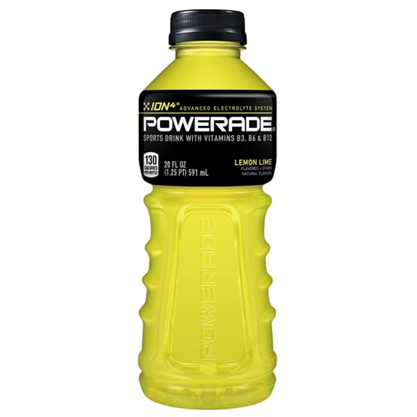 Powerade Lemon Lime Sports Drink 20 oz Plastic Bottles * 24 - Walmart.com