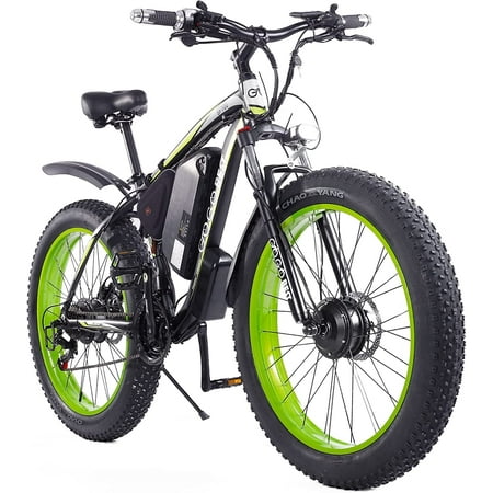 HONE 26" Fat Tire Electric Bike GF700,1000W Dual Motor 48V 17.5AH ...