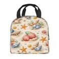 Beach Seashell Lunch Bag Reusable Thermal Lunch Box with Handle for ...