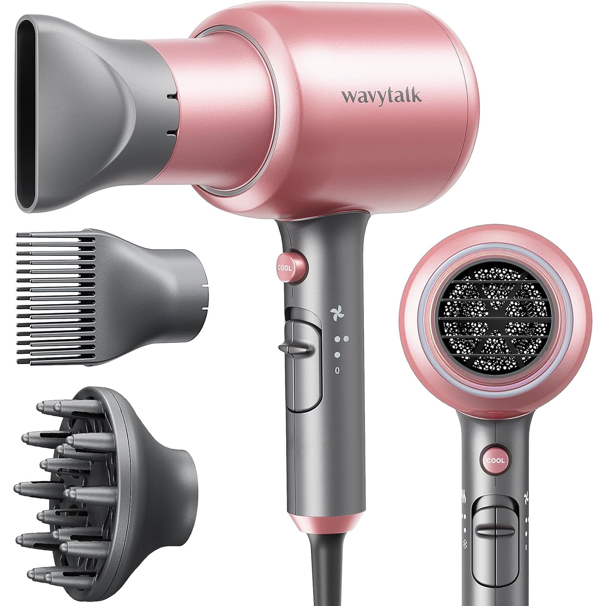 Click here for Wavytalk Rose Pink Ionic Hair Dryer With Diffuser... prices
