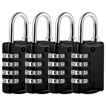 Bosvision 4-Digit Combination Padlock, 2.5" Width, Locker Lock, Gym ...