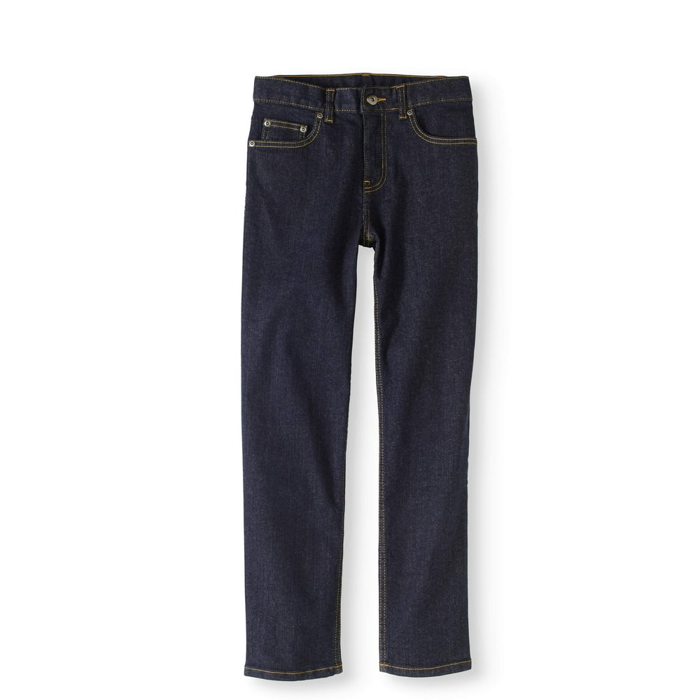 Faded Glory - Faded Glory Boys 4-16 Straight Denim Jeans - Walmart.com ...