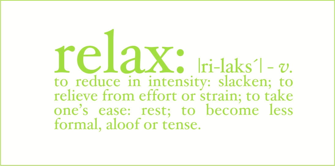 Relax Definition Vinyl Decal - Large - Lime - Walmart.com