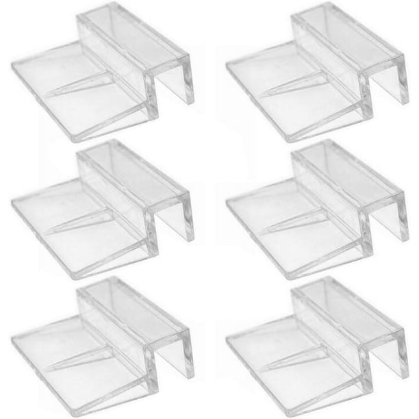 6 Pieces 8mm Acrylic Aquarium Lid Clip Aquarium Fish Tank Glass Cover ...