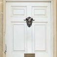 Wepro Horned Skull Hanging Door Knocker-Heavy Duty Gothic Doorknocker ...