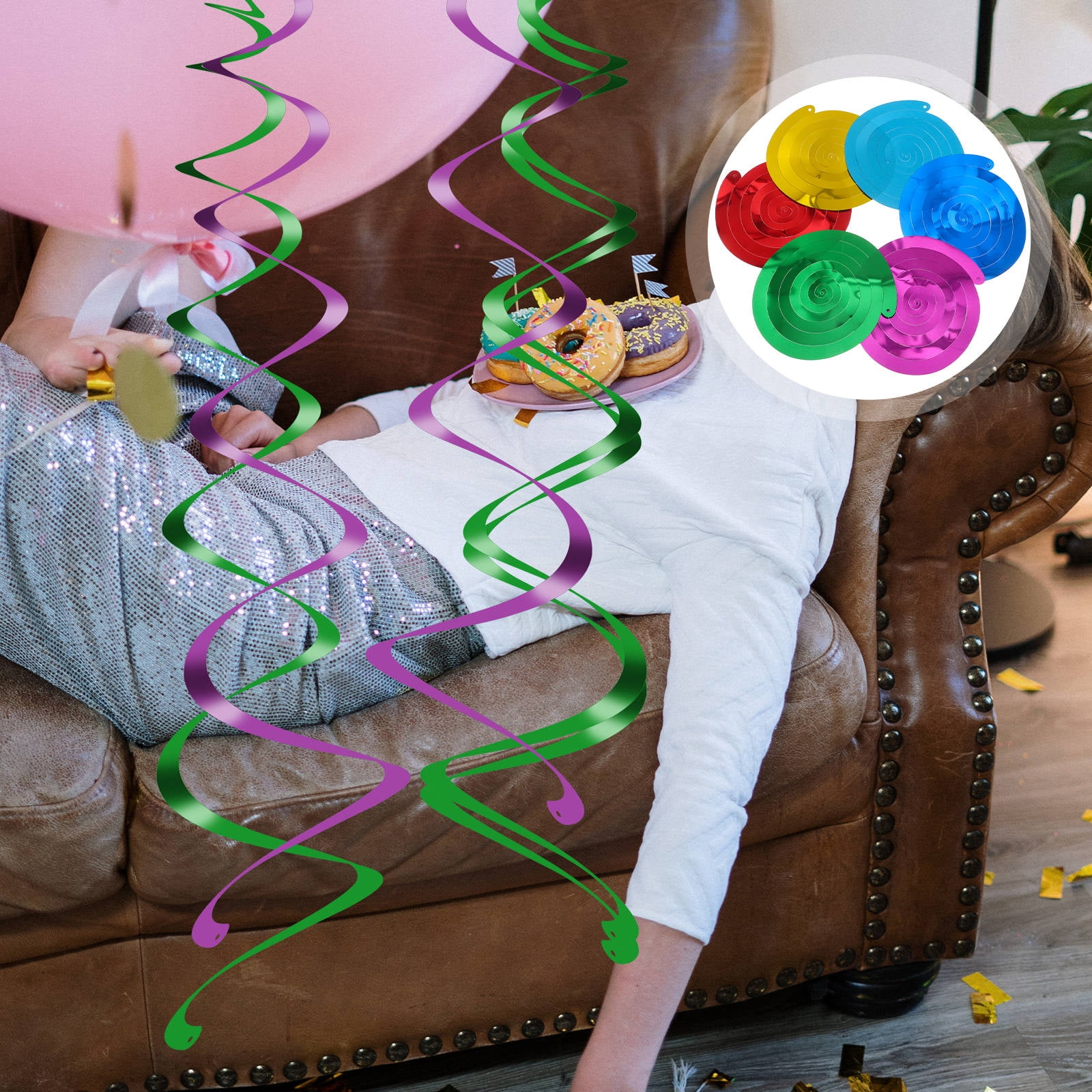 Click here for Oulii 30pcs Hanging Swirls Decorations Assorted Co... prices