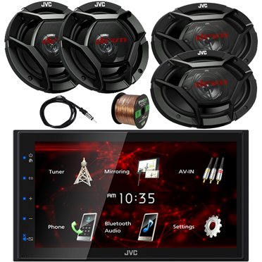 JVC Double DIN In-Dash 6.8" Clear Resistive Touchscreen Bluetooth WiFi ...