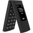 Plum Flipper D280 - Unlocked 4G LTE Flip Phone, Black - Compatible with ...