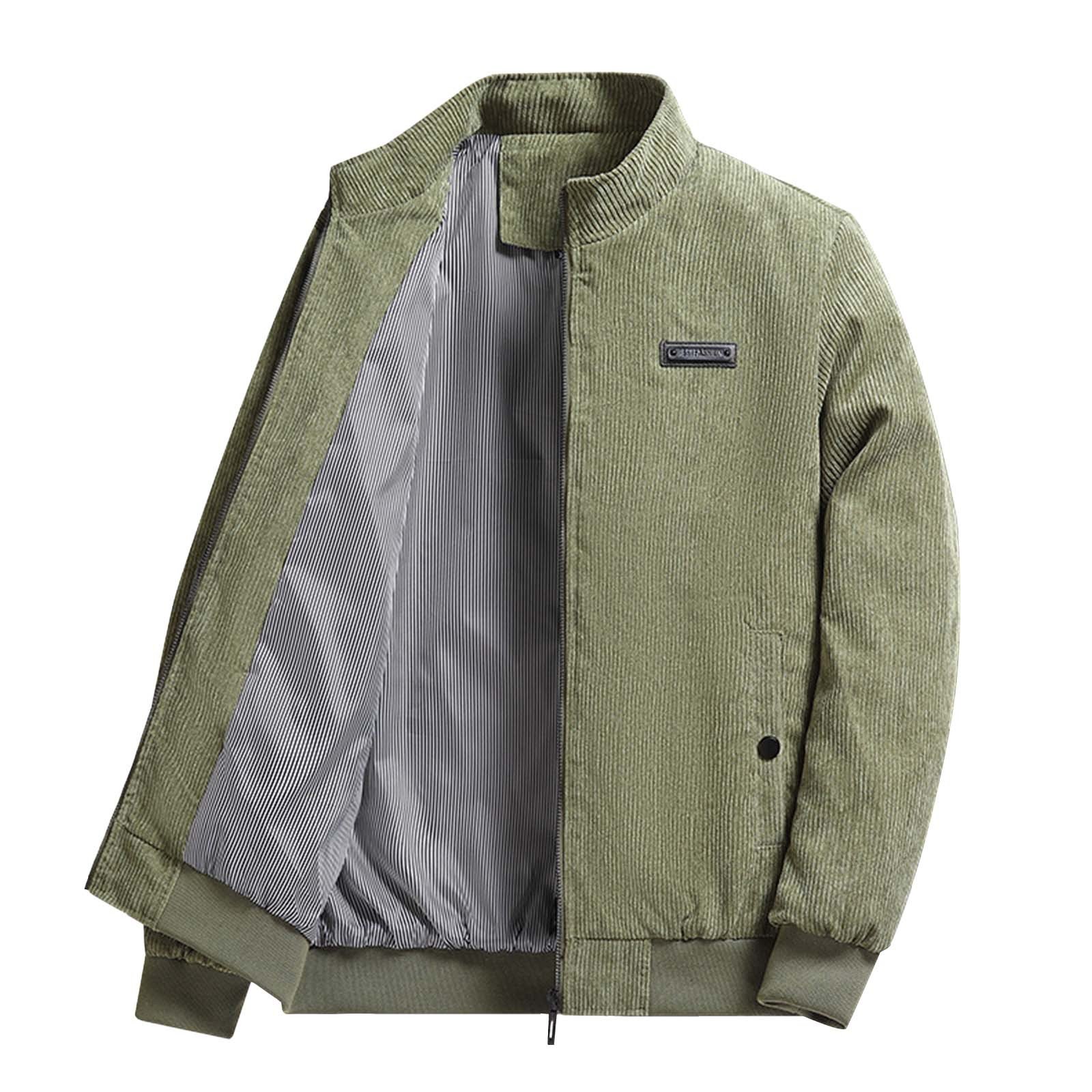 Click here for Pisexur Fleece Jacket Men Mens Solid Color Corduro... prices