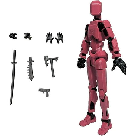 T13 Action Figure, Titan 13 Action Figure with 4 Types of Weapons and 3 ...