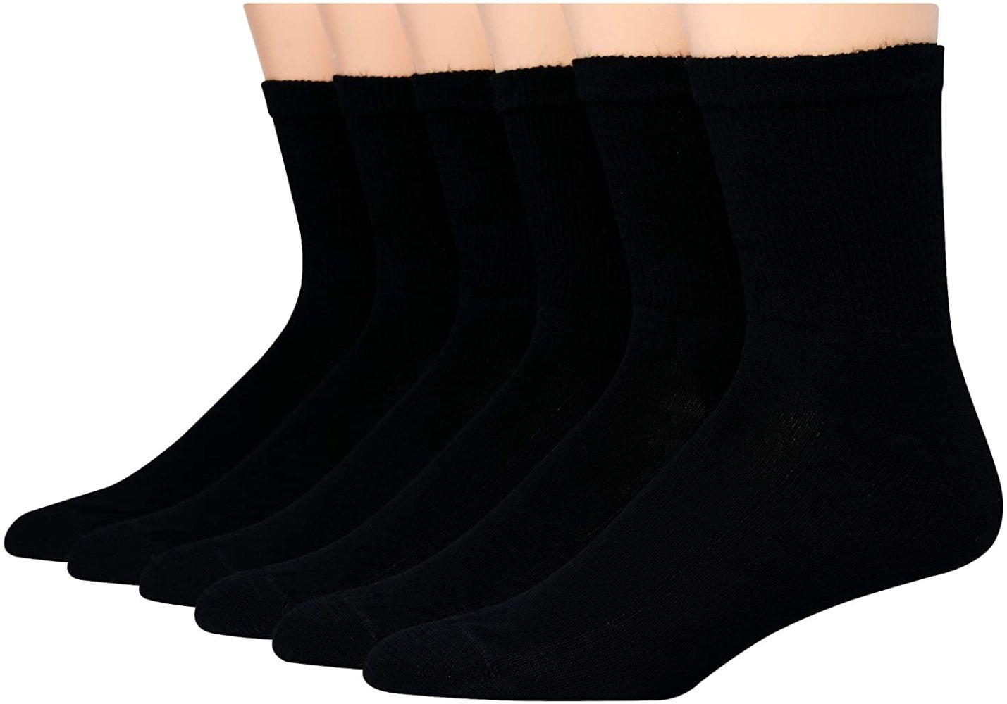 Hanes Mens Big and Tall Active Cool 12-Pack Crew Socks Black,BIG Shoe ...