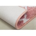 Chester Jacquard 2 Piece Microfiber Bath Set In Rose