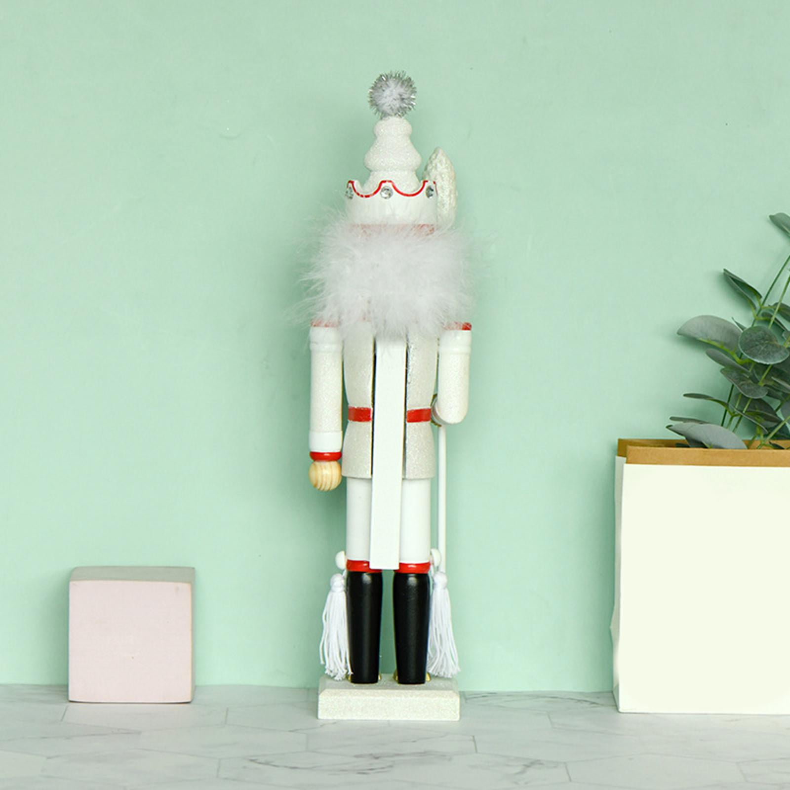 Wood Nutcracker Figures christmas Nutcracker Puppet Statue Desktop ...