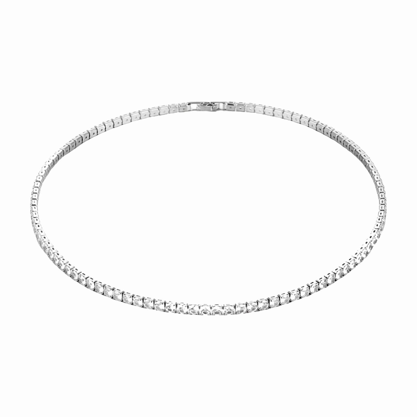 Click here for Yangzheee Tennis Necklace For Women Gold/Silver Pl... prices
