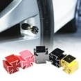 4pcs Car Wheel Tire Air Caps Unique Tyre Air Valves Caps Dustproof ...