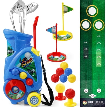 Bisontec Deluxe Kid's Happy Golfer Toy Golf Set With 3 Golf Balls, 3 ...