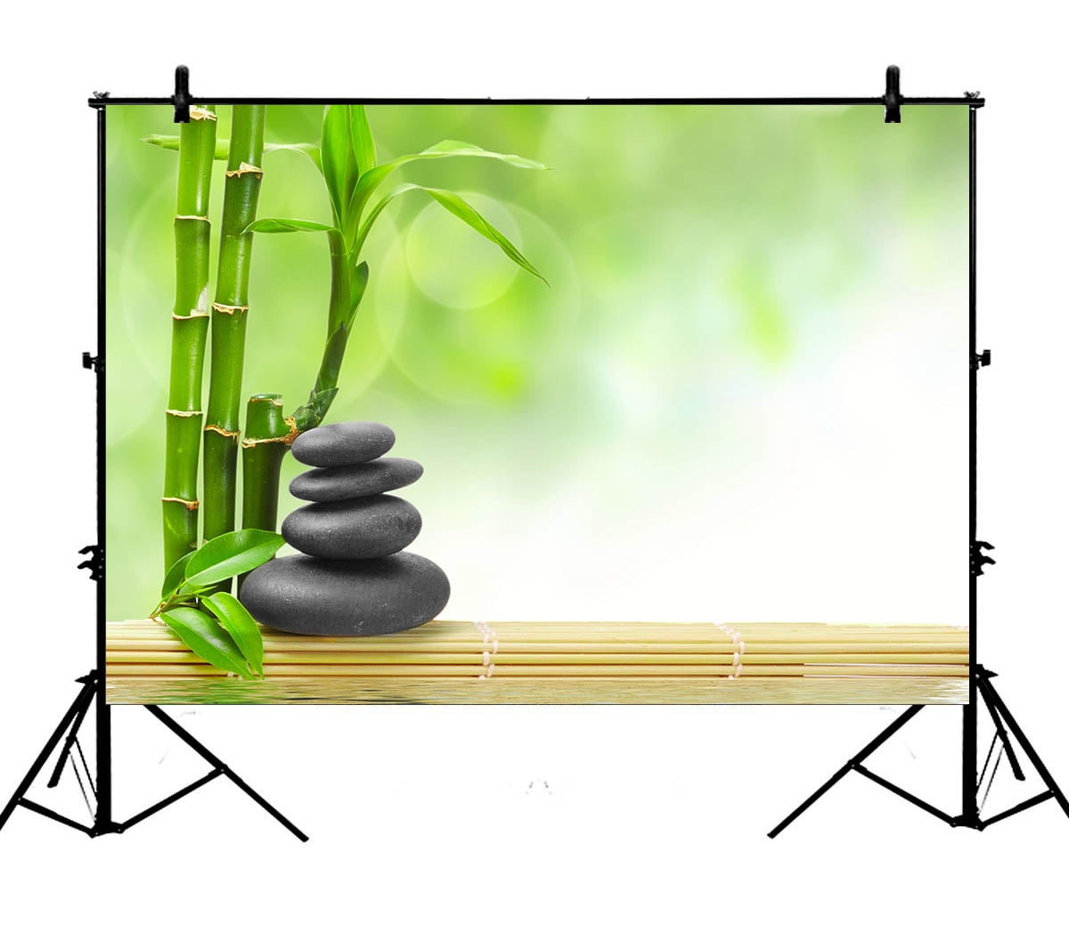 YKCG 7x5ft Japanese Bamboo Stone Water Home Decor Photography Backdrops ...