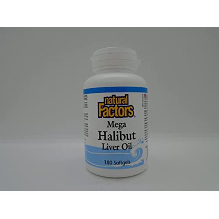 Natural Factors Mega Halibut Liver Oil - 180 softgels | Walmart Canada