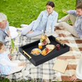 Black 17" x 12" x 2" Serving Tray For Parties and Home Decor - Walmart.com