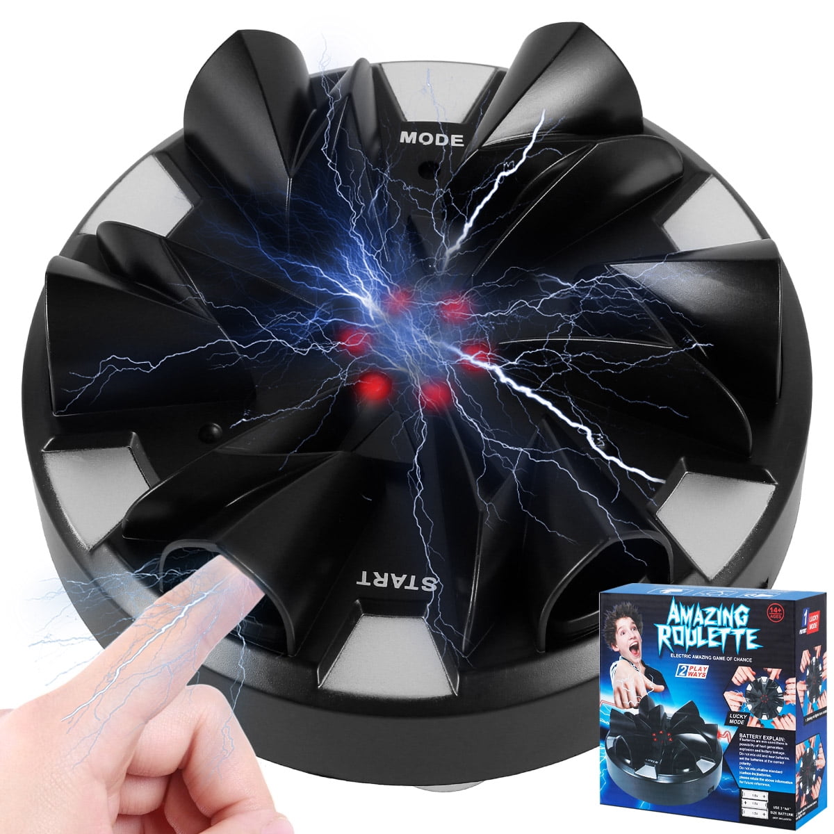 Civg Lie Detector Test Shock Finger Game Shocking Shot Roulette Game