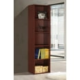 Hodedah 5-Shelf Bookcase, Mahogany - Walmart.com