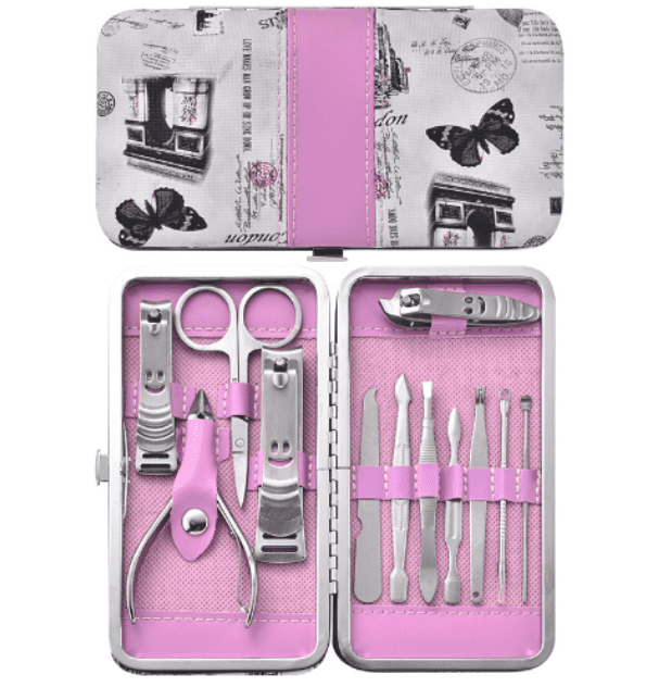 Manicure Set Professional Nail Clippers Kit Pedicure Care Tools ...