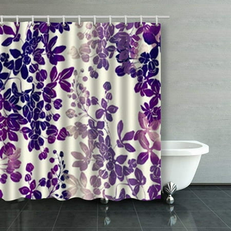 ARTJIA Imprints Lilac Flowers Mix Repeat Seamless Floral Texture Shower ...