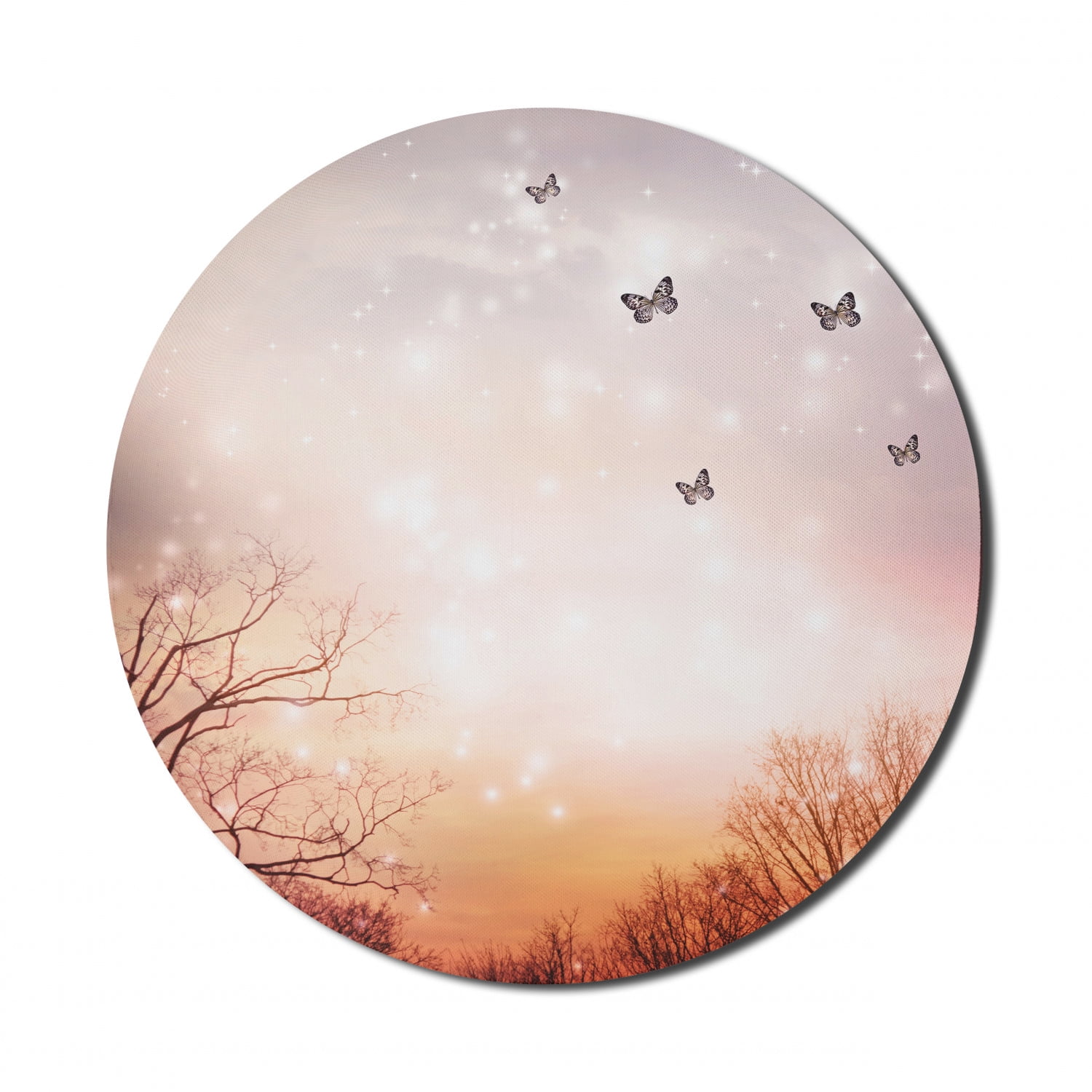 Butterfly Mouse Pad for Computers, Dreamy Butterflies over Trees ...
