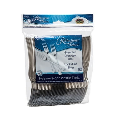Great Value Disposable Compostable Forks, Residential Single Use, White ...