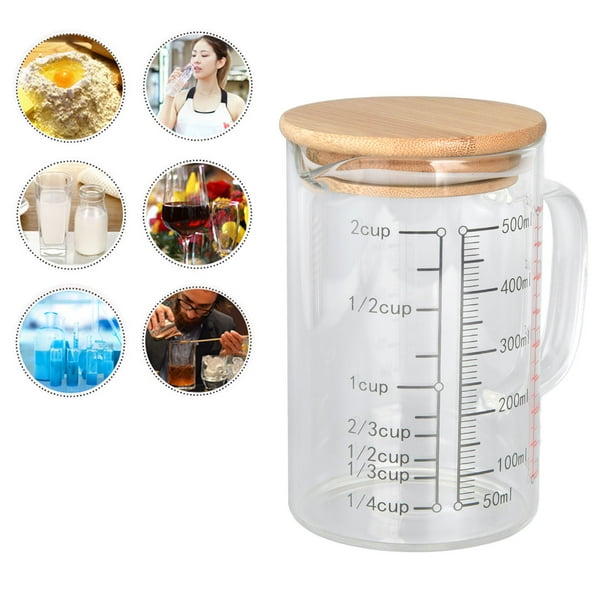 Transparent Cups, Glass Measuring Cup Borosilicate Glass Various Sizes ...
