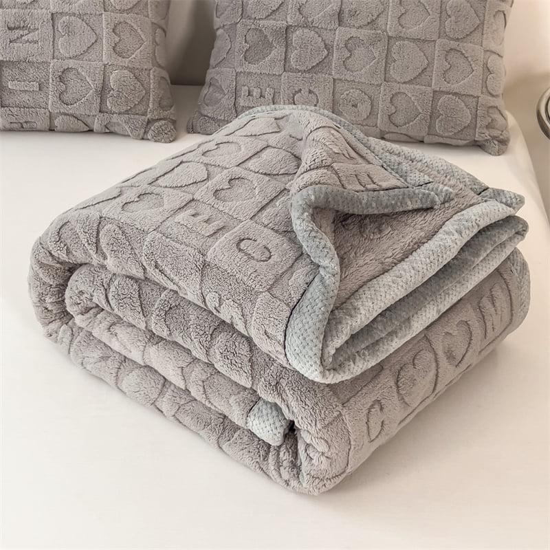 Click here for Comforttouch Blanket Colour: Light Grey; Size: Que... prices