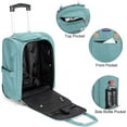 17X13X8 Inches Personal item Rolling Under Seat Duffel Bag for JetBlue ...