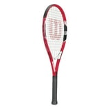 Wilson Federer Adult Tennis Racket, Red and White, Perforated Grip for ...
