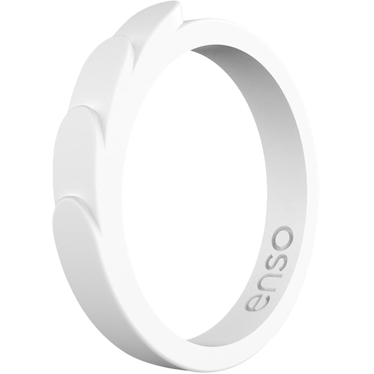 Enso Rings Feather Series Silicone Ring - 3 - White - Walmart.com