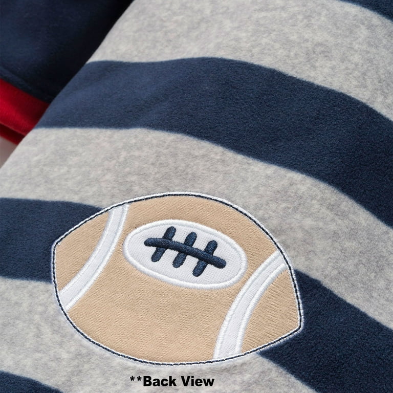 Boys Football Footed Pajamas