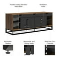Alphason Studio 68" Media Console with Beveled Steel Base for TVs up to ...