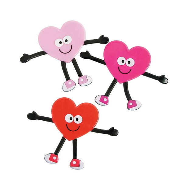 Valentine Bendable Characters - Toys - 24 Pieces - Walmart.com