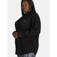 Terra & Sky Plus Size Waffle Knit Shacket - Cotton Thermal - Walmart.com