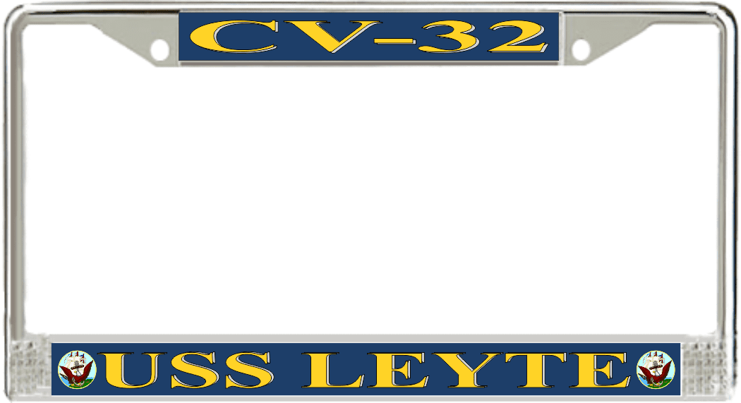 USS Leyte CV-32 License Plate Frame - Walmart.com