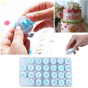 64Pcs/set English Alphabet Letters DIY Baking Cake Tools Symbol Fondant ...