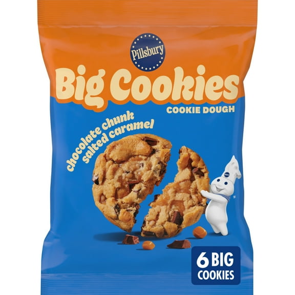 Pillsbury Ready to Bake! Big Cookies S'mores Cookie Dough, 6 Count, 14 ...