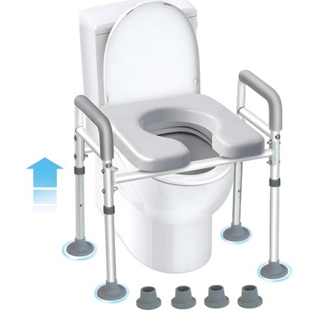 Eosprim Toilet Seat Risers For Seniors Elongated, Raised Toilet Seat ...