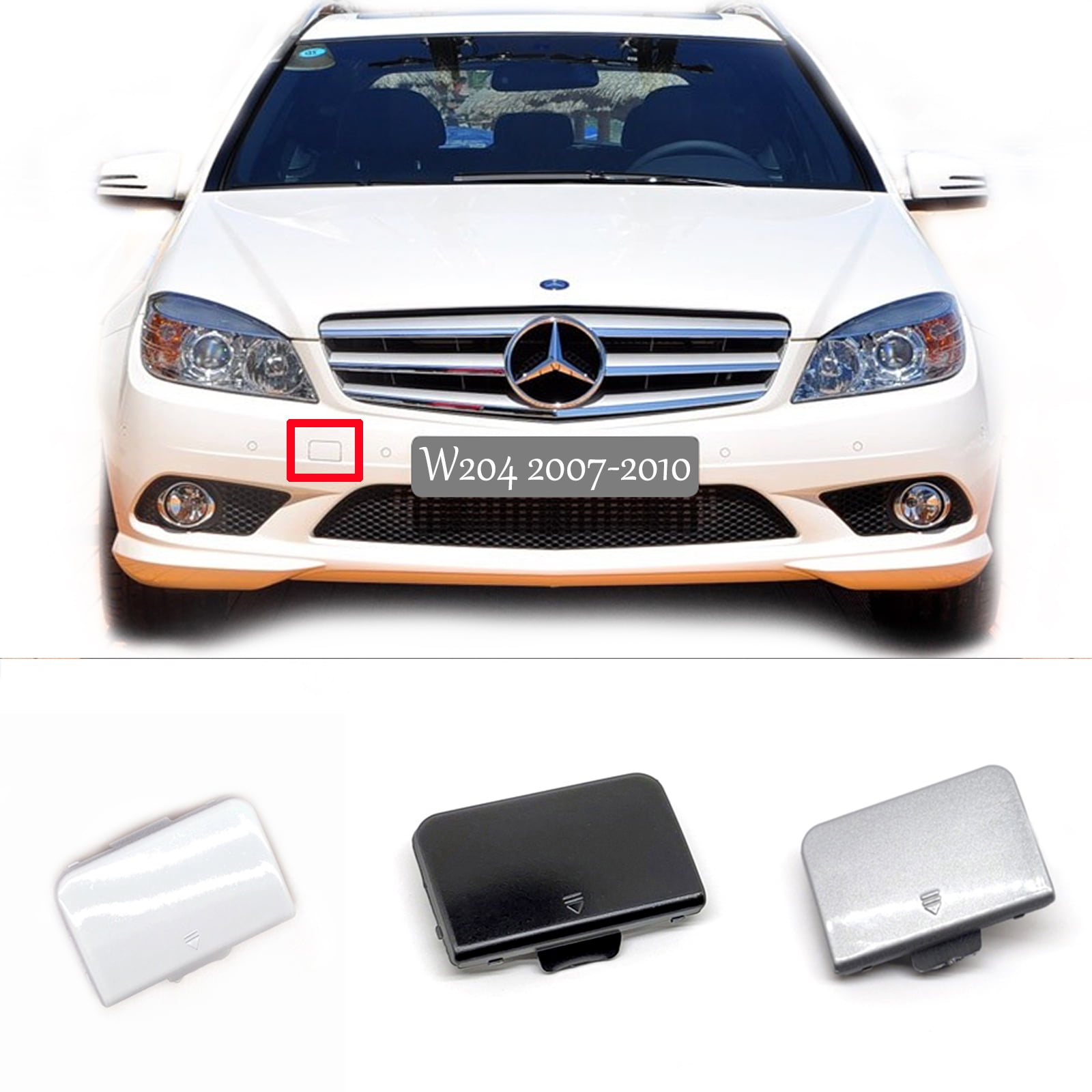 Trimla Front Tow Cover for Mercedes-Benz C-Class W204 Fit C180 C200 ...