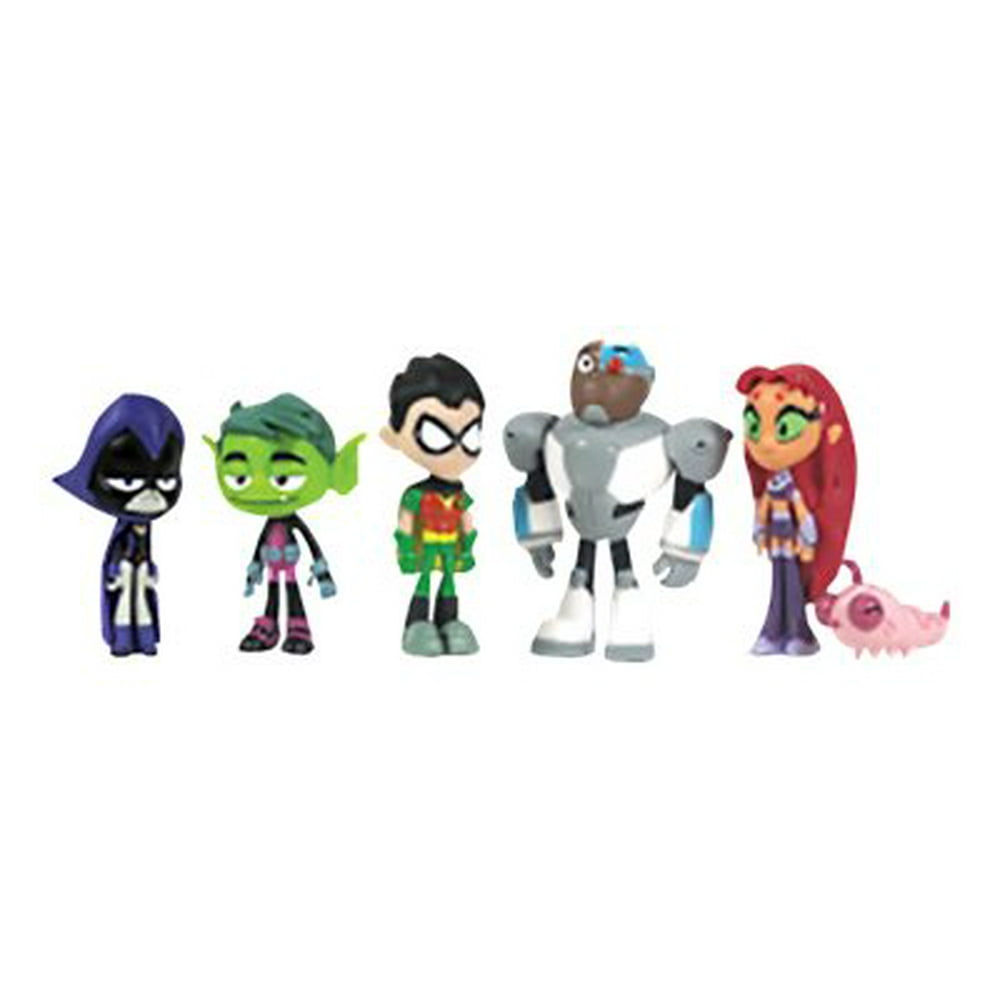 Teen Titans Deluxe 6-Pack 2" Mini Figures - Walmart.com - Walmart.com