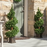 Sterling Pre Lit Spiral Trees - Christmas Decor - Walmart.com